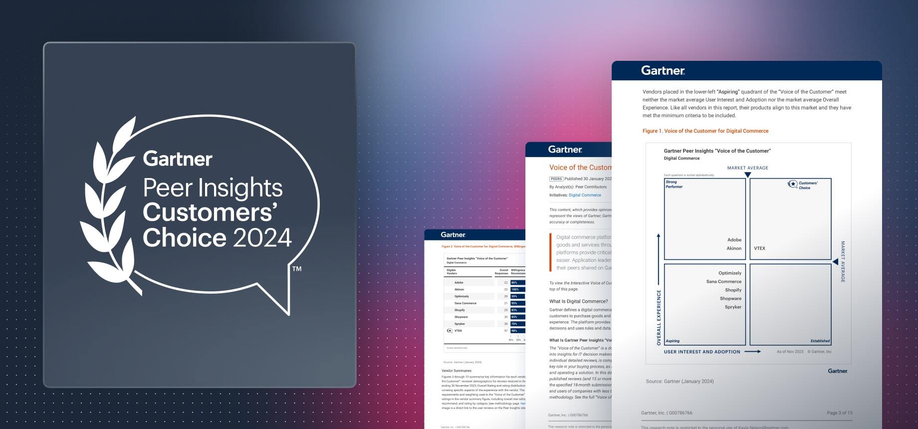 VTEX è stata riconosciuta come l'unico fornitore designato “Customers Choice” nel Gartner® Voice ...
